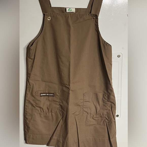 Girl Scouts | Dresses | Vintage Brownie Girl Scout Jumper Size 8 | Poshmark